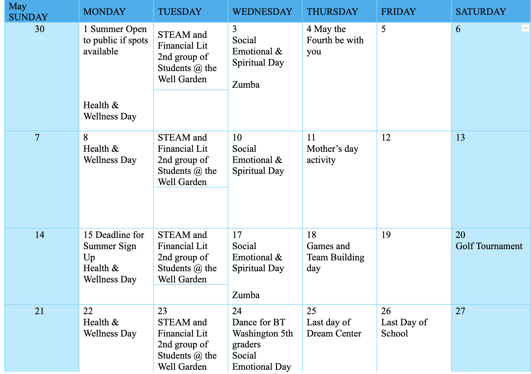 Our Programs | Dream Center